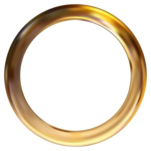 Shiny golden ring Royalty Free Vector Image - VectorStock