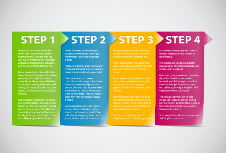 Steps Vector Images & Graphics for Commercial Use | VectorStock