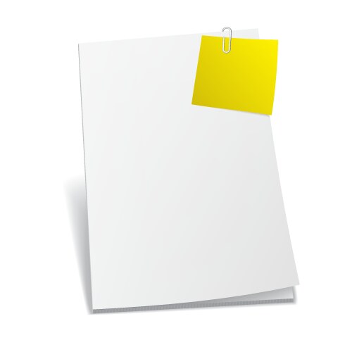 Blank magazine template with cover Royalty Free Vector Image