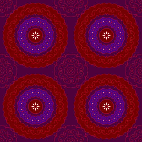 Seamless pattern in indian style Royalty Free Vector Image