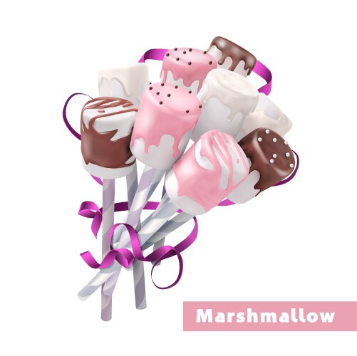 Rose and candy Royalty Free Vector Image - VectorStock