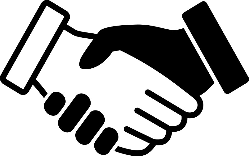 Business Handshake - Partnership – Royalty-Free Vector | VectorStock