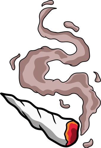 Smoking hand Royalty Free Vector Image - VectorStock