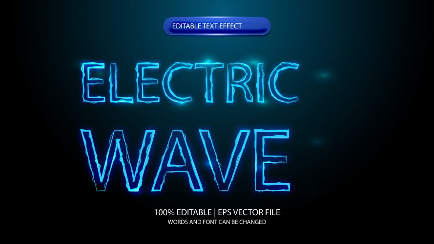 No bad vibes text editable font effect Royalty Free Vector