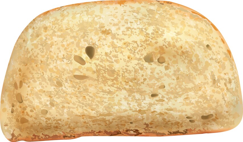 White bread slice composition Royalty Free Vector Image
