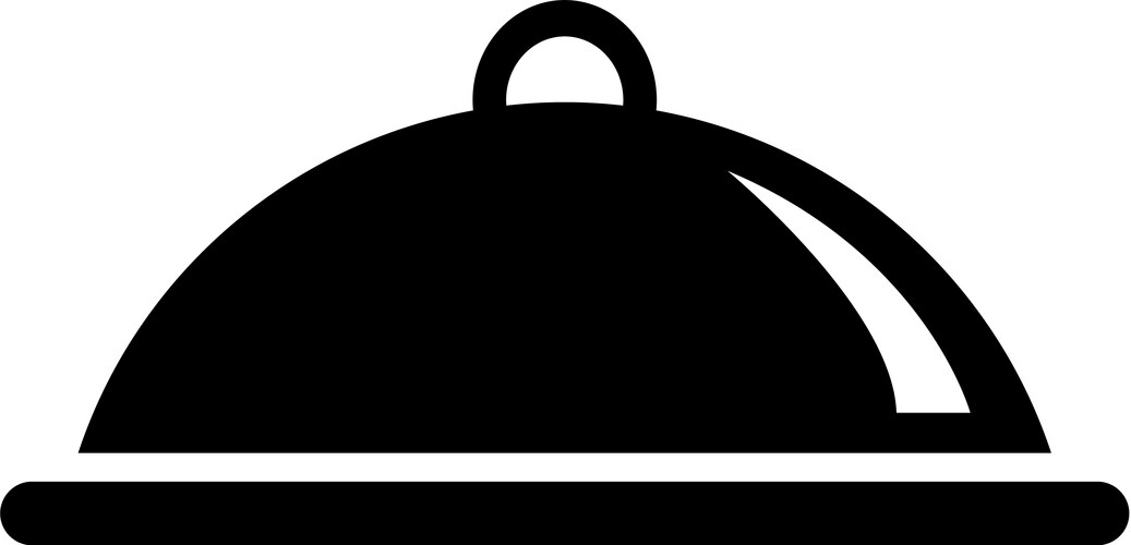 Food Tray with Cover Icon – Royalty-Free Vector | VectorStock