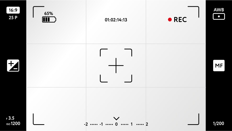 Blank smart phone camera focusing screen Vector Image