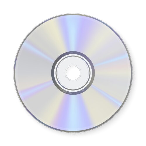 Outline compact disc optical laser disk Royalty Free Vector