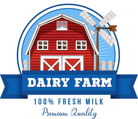 Labels with different farm animals Royalty Free Vector Image