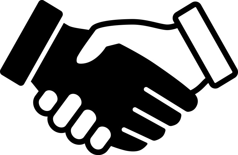 Homie soul or hand clasp handshake icon Royalty Free Vector