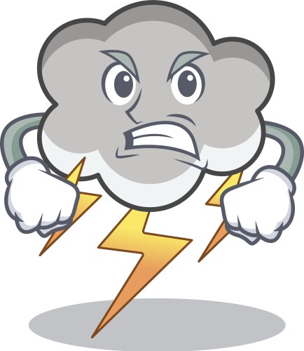 Storm cloud Royalty Free Vector Image - VectorStock