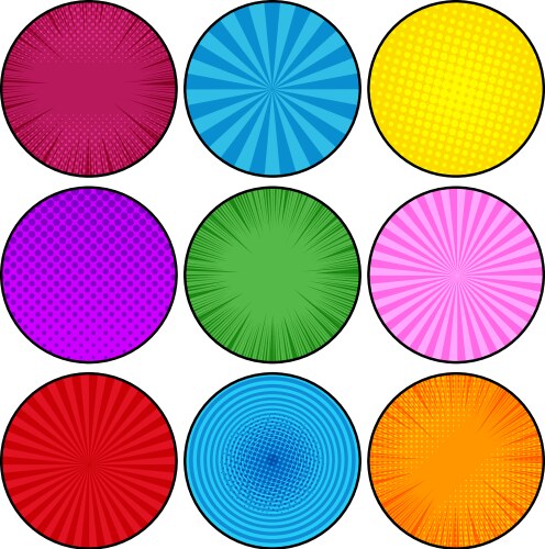 Comic Book Circle Vector Images (over 3,400)