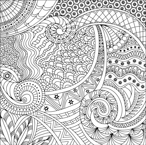 Seamless ethnic doodle monochrome pattern Vector Image
