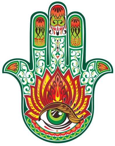 Hamsa hand Royalty Free Vector Image - VectorStock