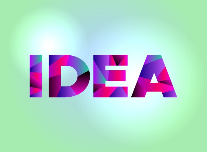 Html concept colorful word art Royalty Free Vector Image