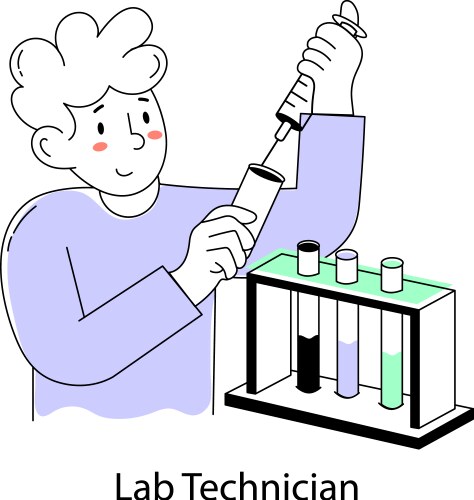 Lab engineer Royalty Free Vector Image - VectorStock