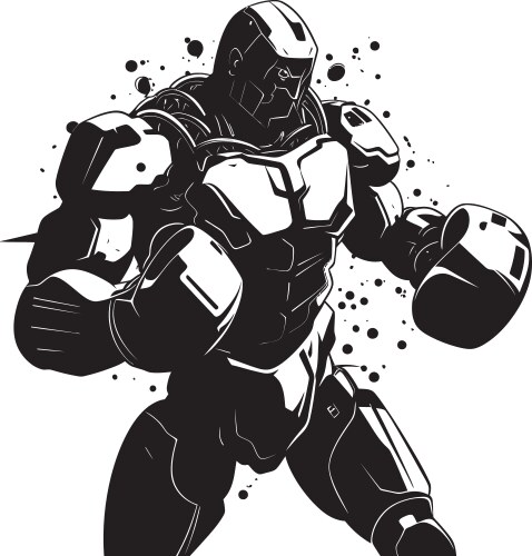 Robot Punch Vector Images (over 300)