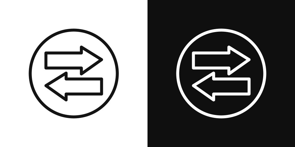 Data transfer icon set migration symbol Royalty Free Vector