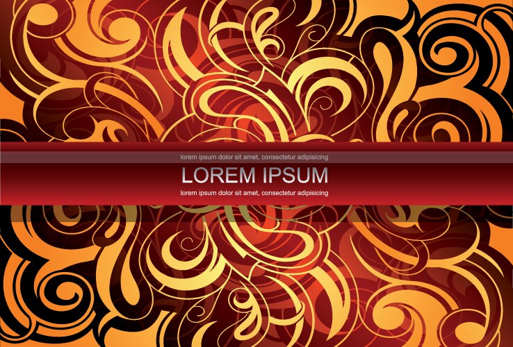 Flourish background Royalty Free Vector Image - VectorStock