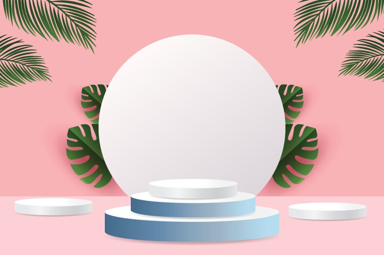 Simple podium background Royalty Free Vector Image