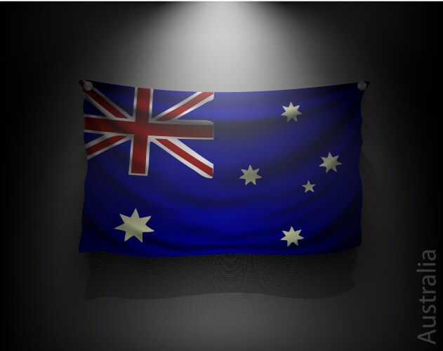 Australian flag waving Vector Images & Graphics for Commercial Use ...