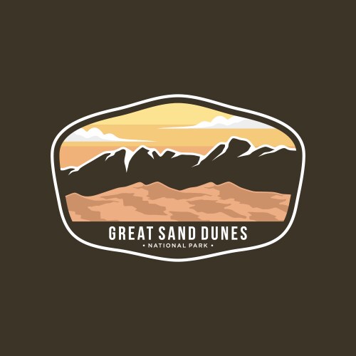 Great smokey mountains national park logo Vector Image