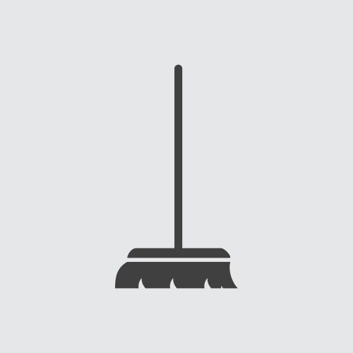 Broom icon Royalty Free Vector Image - VectorStock
