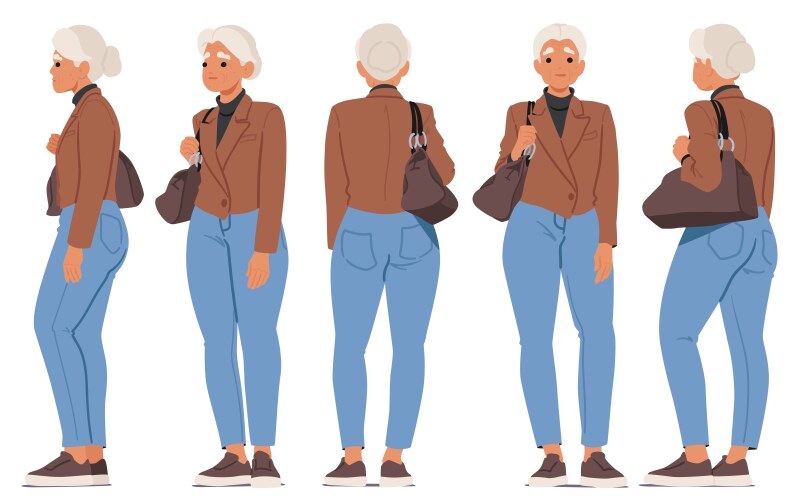 Front and Side Profile People Vector Images (over 680)