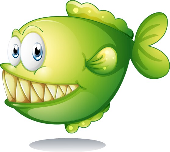 Jonah and the big fish underwater escape Vector Image