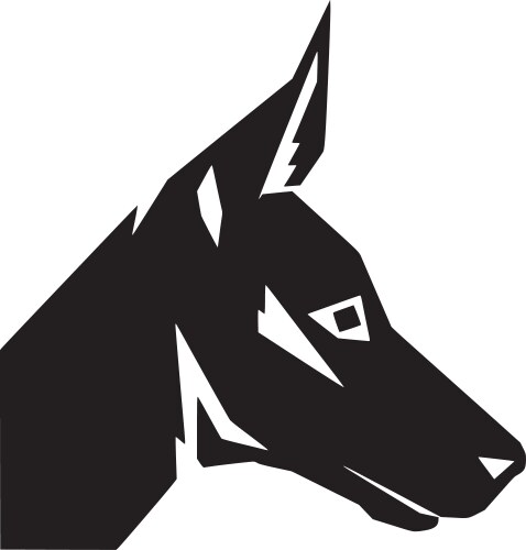 Australian kelpie - minimalist and simple Vector Image