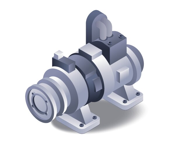 Pumping station water icon industry pump symbol Vector Images ...