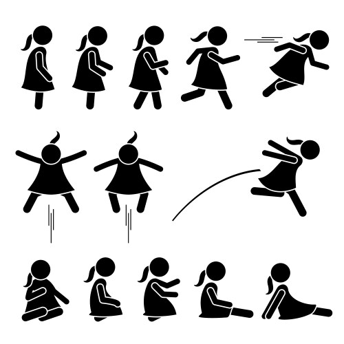 Female Stick Figure Vector Images (over 3,300)