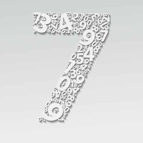 Number Seven Vector Images (over 13,000)