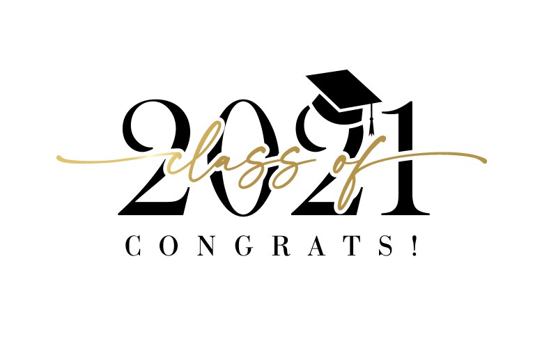 Class of 2022 calligraphy banner Royalty Free Vector Image