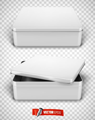 Realistic cardboard boxes Royalty Free Vector Image