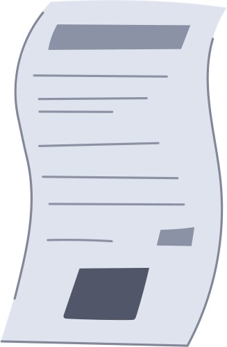 Receipt set cartoon Royalty Free Vector Image - VectorStock