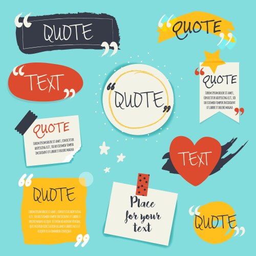 Pull Quote Vector Images (over 170)