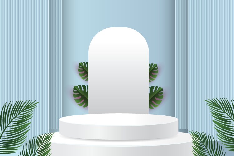 Simple podium background Royalty Free Vector Image