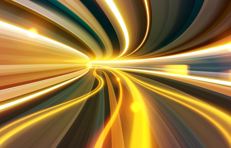 Slow shutter traffic light Royalty Free Vector Image