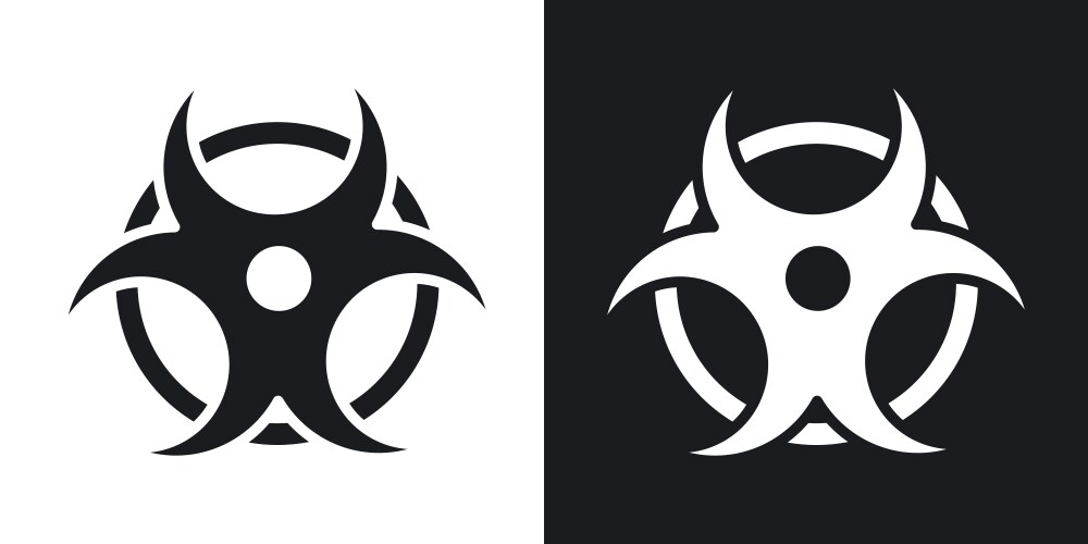 Biohazard icon Royalty Free Vector Image - VectorStock