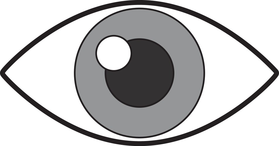 Human eye cartoon Royalty Free Vector Image - VectorStock