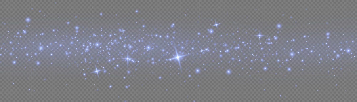 Blue glittering star dust Royalty Free Vector Image