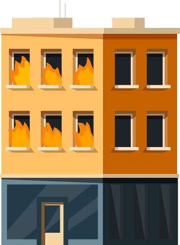 Burning Building Vector Images (over 10,000)