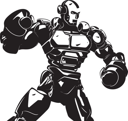 Robot Punch Vector Images (over 300)