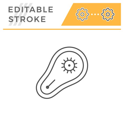 Prebiotic microbe icon outline bacteria Royalty Free Vector