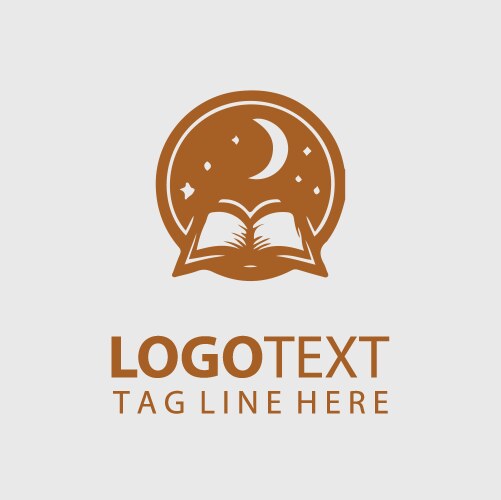 Open book logo Royalty Free Vector Image - VectorStock