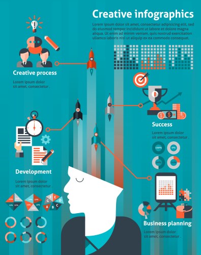 Digital communication infographics Royalty Free Vector Image