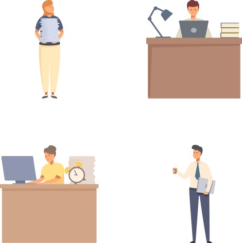 Daily Routine with Clock Vector Images (over 1,200)