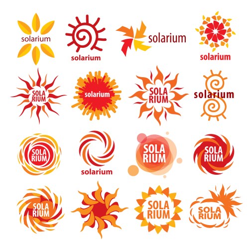 Solar logo Royalty Free Vector Image - VectorStock