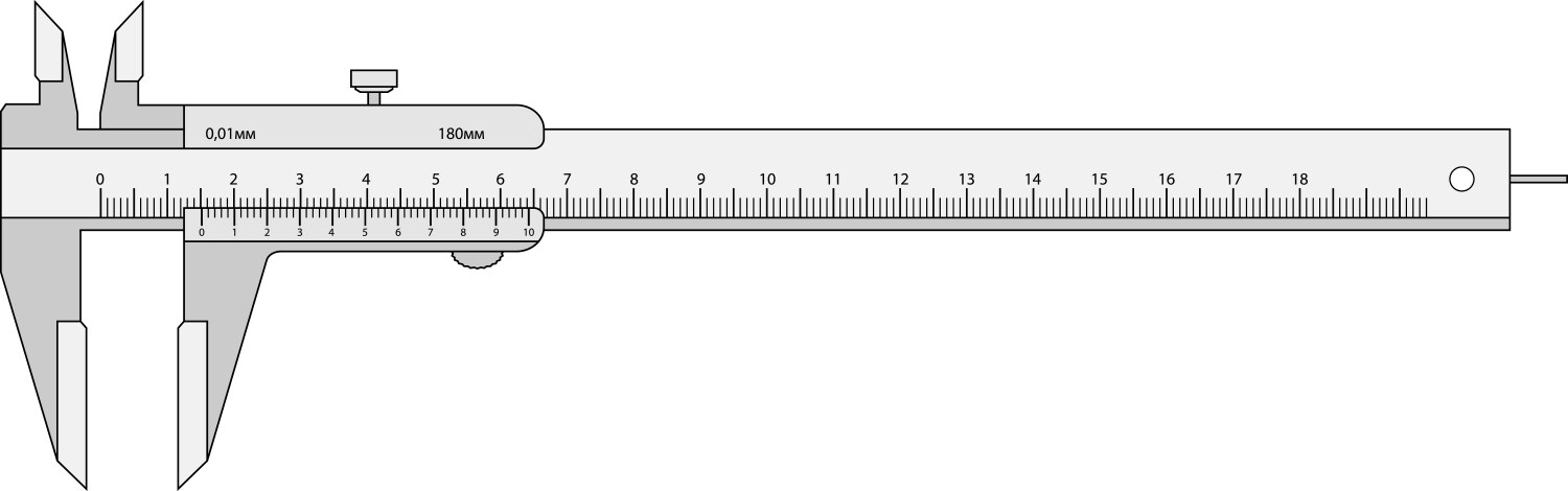 Metal vernier caliper series of hard working tool Vector Image